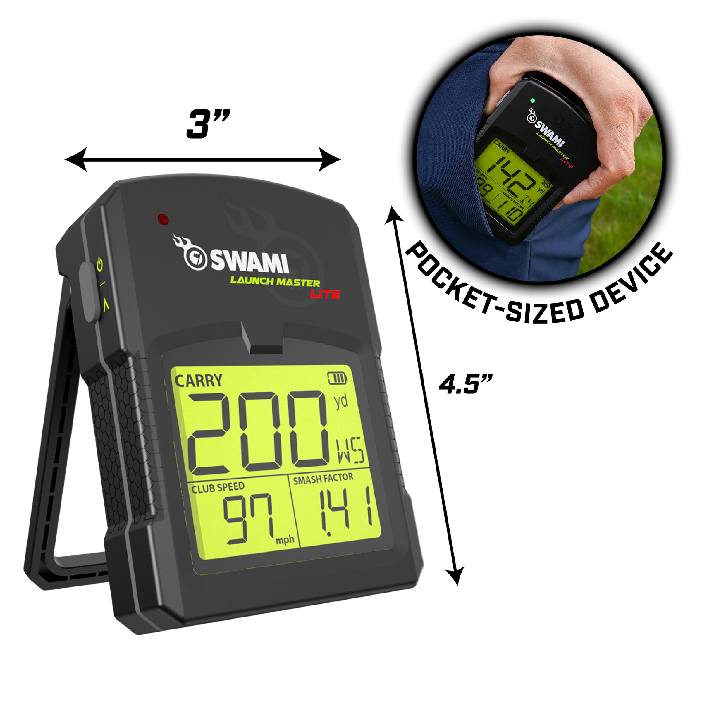Swami Launch Master Lite Golf Launch Monitor – IZZO Golf