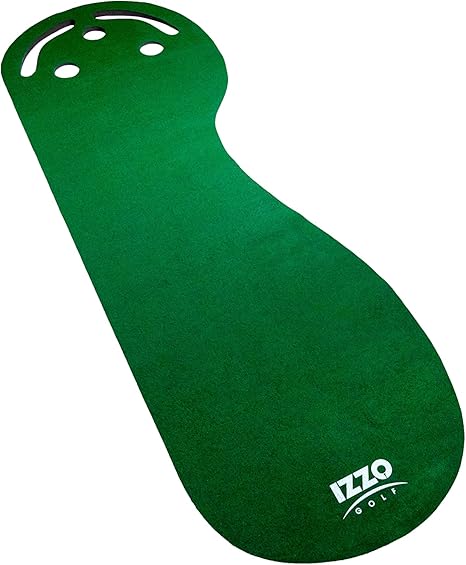Kidney Shaped 3f x 9ft 3-Hole Putting Mat – IZZO Golf